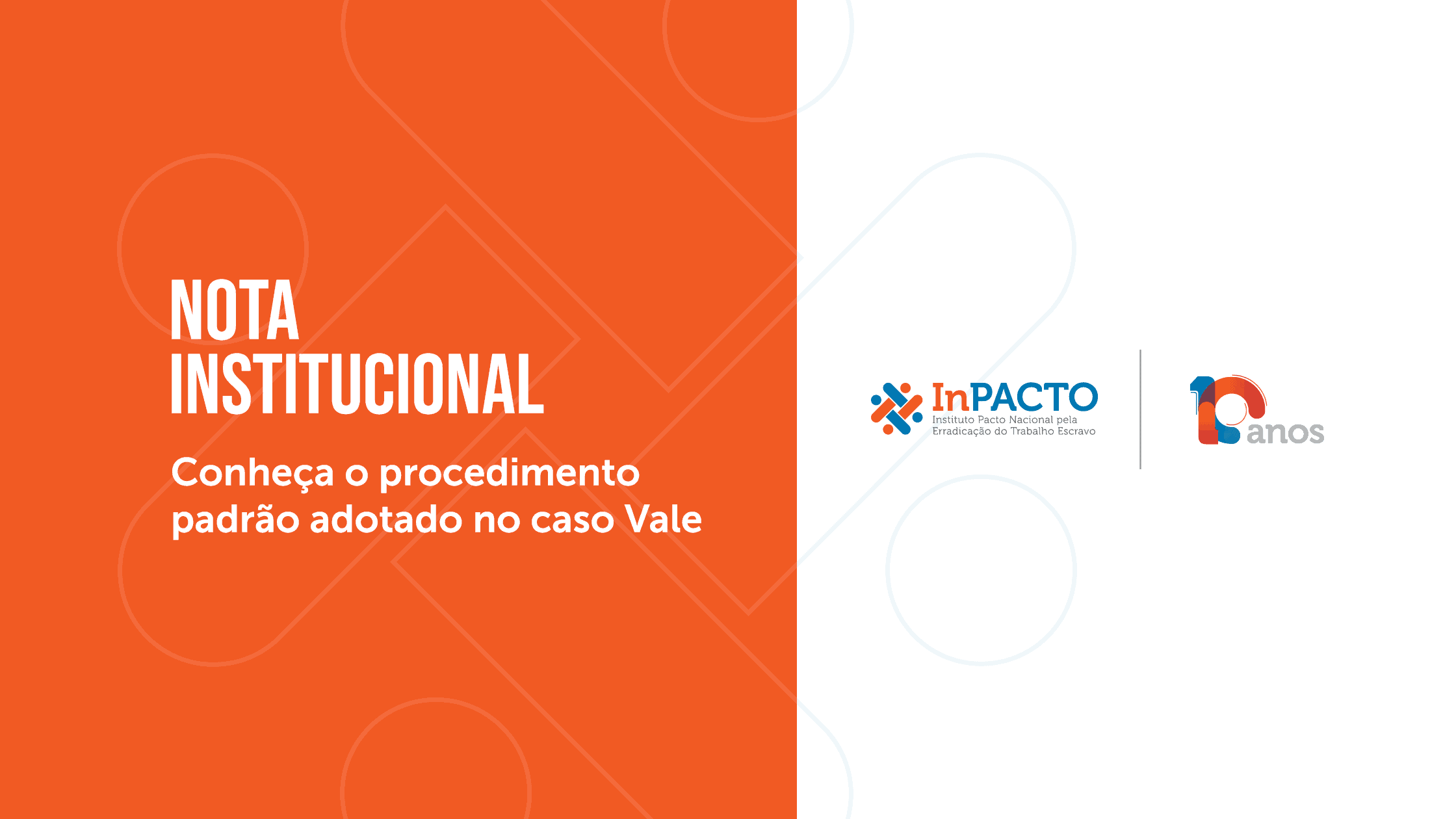 NOTA INSTITUCIONAL: Conheça o procedimento padrão adotado no caso Vale ...